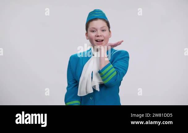 Portrait smiling hostess in Stock Videos & Footage - HD and 4K Video ...