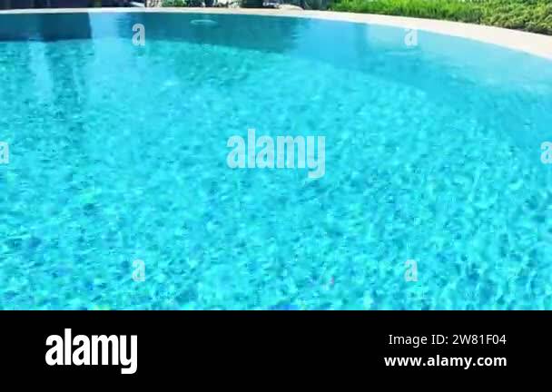 Swimming pool with crystal blue water as summer holiday and tropical ...
