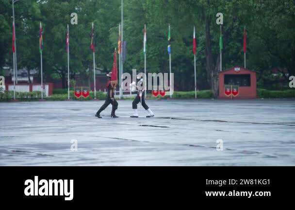 Indian military Academy IMA passing out parade 2021 Stock Video Footage ...