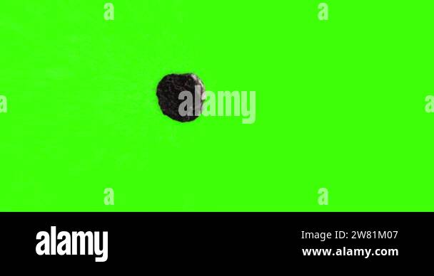 Asteroid Meteor Burning on green background, Realistic visionMeteor ...