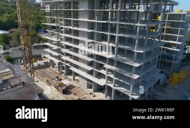 Construction of a residential complex. Construction of a multi-storey ...