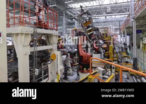 Automatic welding robots artificial intelligence Stock Videos & Footage ...