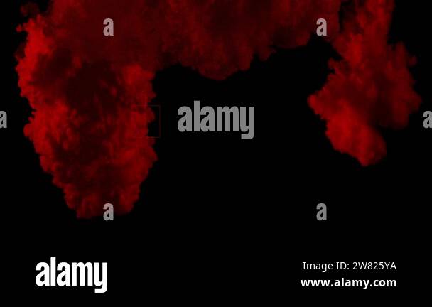 Blood Red Clouds Against Black Background 4K Loop features red clouds ...