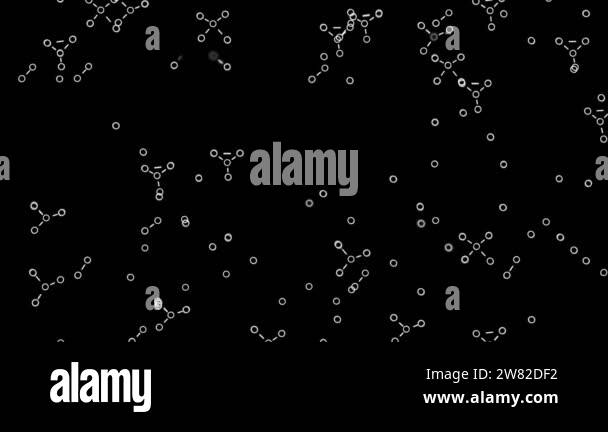 Simple animation of cell development. Animation. Simple chains of cells ...