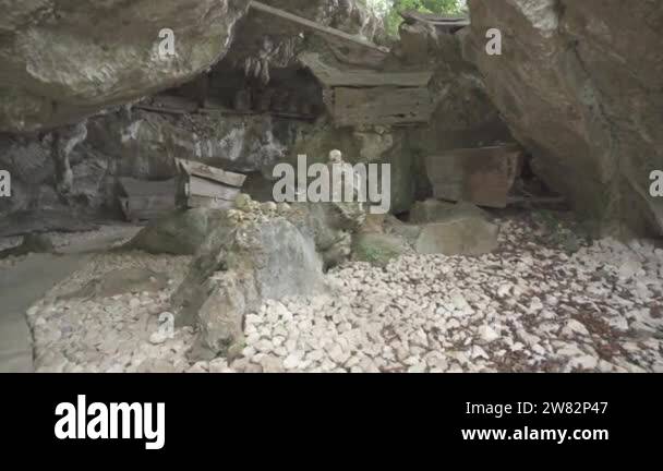 Tampang Allo, Tana Toraja, Indonesia - Tau Tau Human Skulls Piles of ...