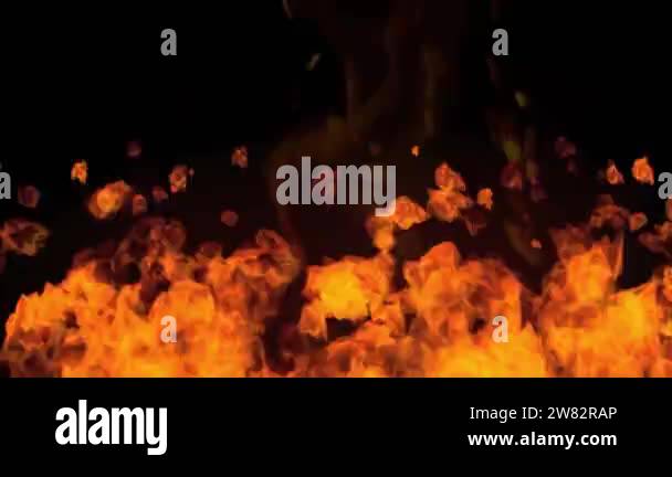 Fire sparks rising up with transparent alpha channel can be used for ...