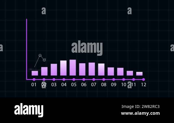 Internet, business, Technology and network concept. 2D vector rising ...