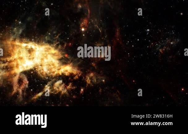 Loop Space Flight deep space exploration travel to gold cloud Nebula ...