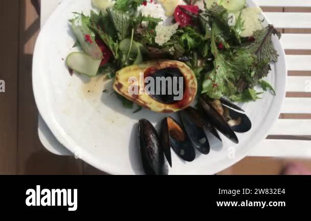Shellfish salad Stock Videos & Footage - HD and 4K Video Clips - Alamy