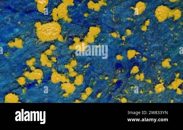 Fluid Art. Gold and silver dust on a transparent background. Dark ...