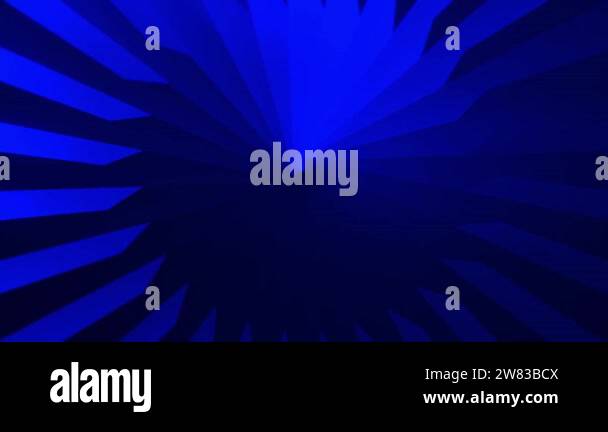 Abstract blue rotating blades, seamless loop. Motion. Visualization of ...
