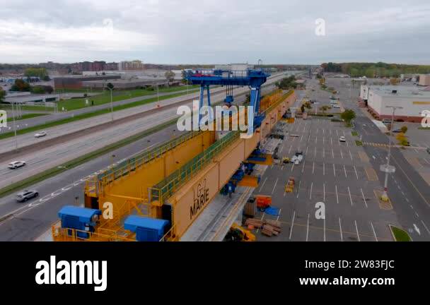 Montreal, Canada - OCTOBER 11, 2021: Construction site of the new ...