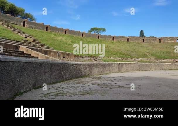 Entrance interior amphitheater pompeii Stock Videos & Footage - HD and ...