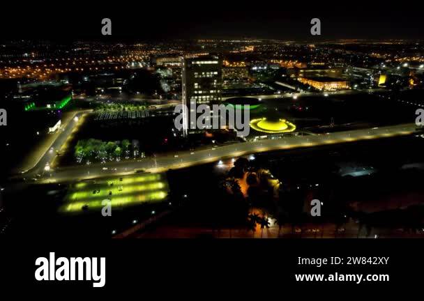Night view of National Congress in Brasilia, Distrito Federal, Brazil ...