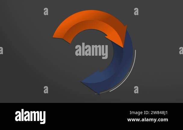 Three arrow circle flow chart.powerpoint presentation template ...