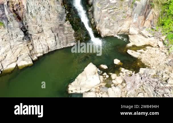 Waterfall Bay Park,hk. The Waterfall Bay Park at hong kong Stock Video ...
