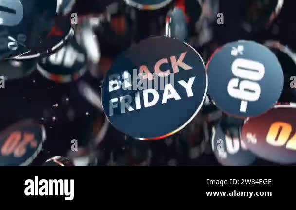 Dynamic Black Firday text jumping animation in 4K Stock Video Footage ...