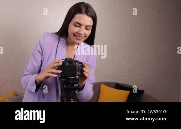 Woman photographer setting up digital Stock Videos & Footage - HD and ...