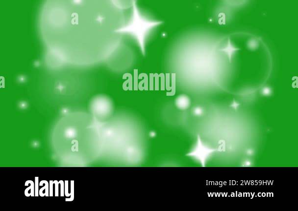 Twinkling stars and bokeh lights green screen motion graphics Stock Video Footage - Alamy
