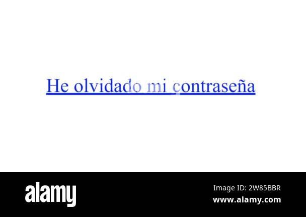 Spanish Mouse Cursor Slides Over And Clicks I Forgot My Password Device Screen View Of Cursor