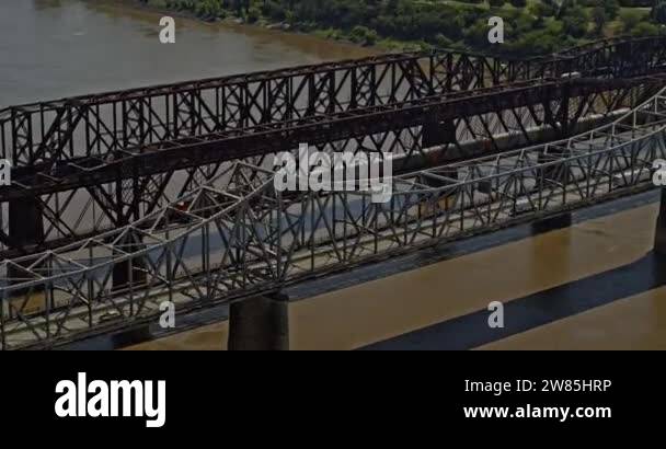 Memphis Tennessee Aerial v28 drone reveal shot from three iconic ...