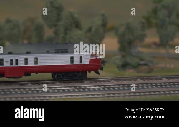 Mini Train Station Modelling. Model of Railway Station With Moving ...