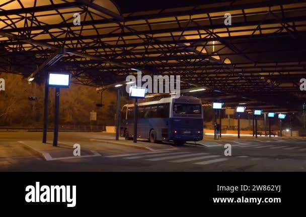 Bus station at night Stock Videos & Footage - HD and 4K Video Clips - Alamy