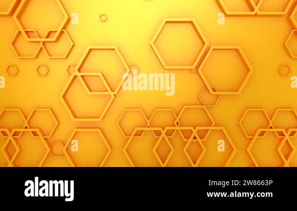 Animated Hexagons Background. Abstract motion, loop, 3d rendering, 4k resolution Stock Video ...