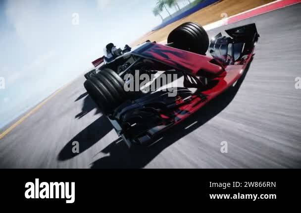 Race car. Very fast driving. Succes concept. Realistic 4K animation ...