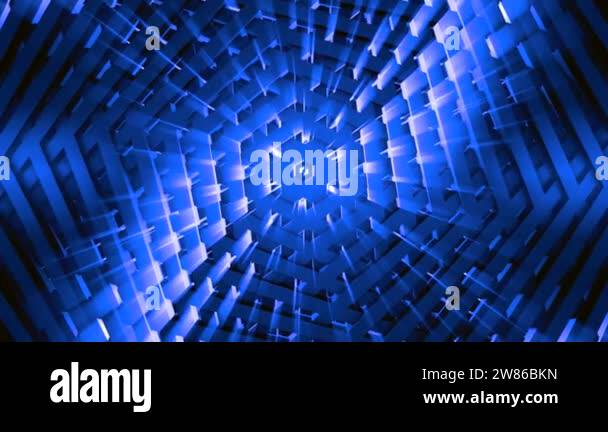 Illusion of twisting spiral of polygons. Motion. Hypnotic animation ...