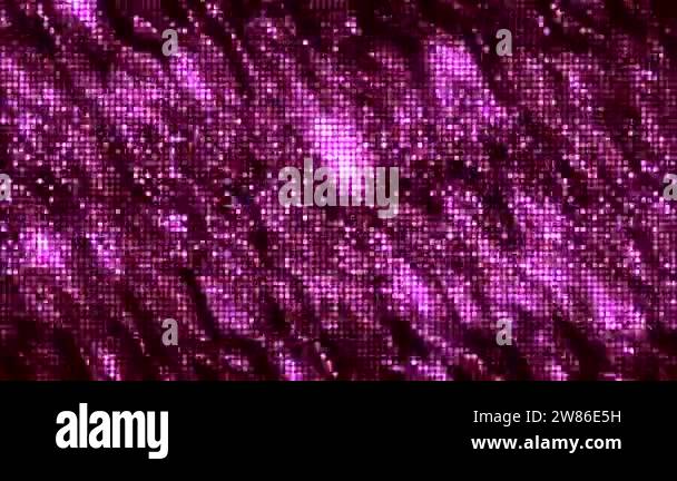 Wavy ripples with shiny pixels. Motion. Bright background with brilliant waves of iridescent ...