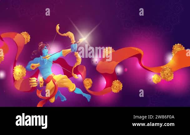 Lord Rama and Ravana in Dussehra Navratri festival of India , Durga ...