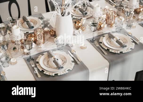 Top view festive table Stock Videos & Footage - HD and 4K Video Clips ...