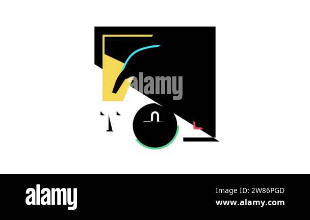 text content ugc color icon animation Stock Video Footage - Alamy