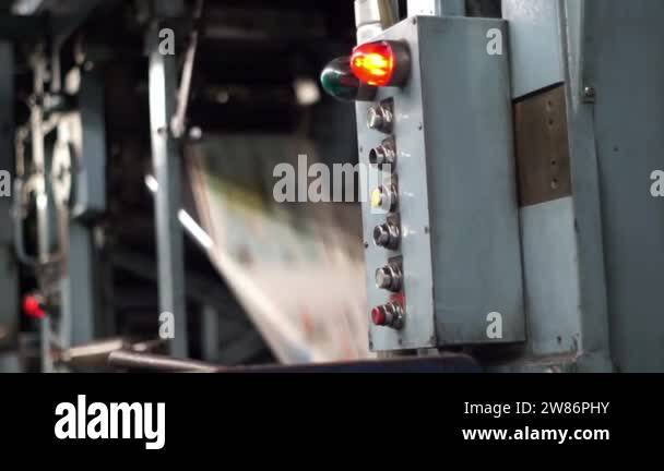 Industrial Offset Press Controls Stock Video Footage - Alamy