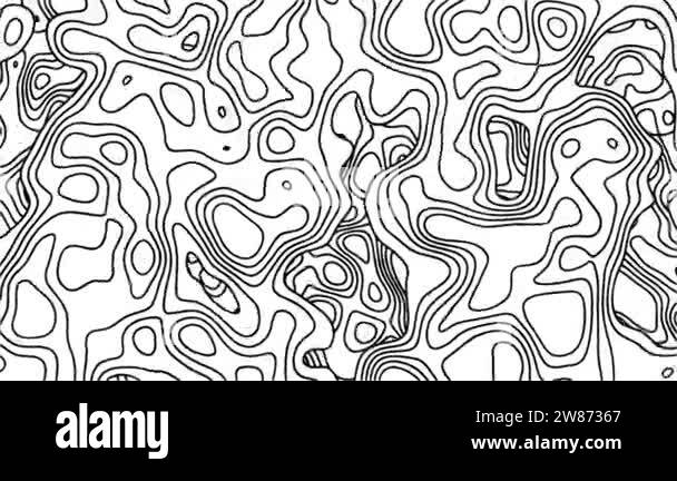 Group of various looping animated psychedelic flat textures with three ...