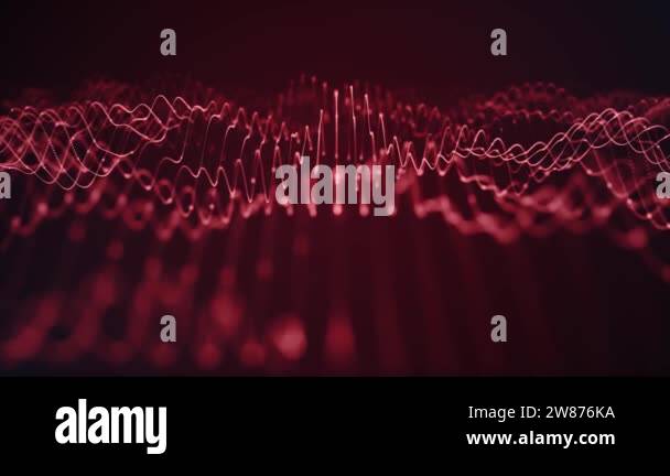 Abstract Light Fiber Strings Flowing Background Loop/ 4k animation of ...