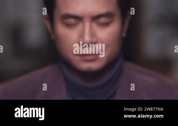 man raise his head slowly Stock Video Footage - Alamy