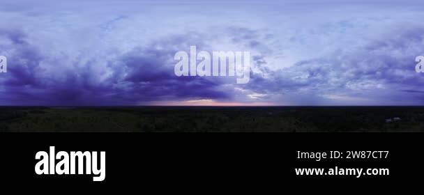 Panoramic VR sky 360 clouds 360 Degree Sky HDRI Stock Video Footage - Alamy