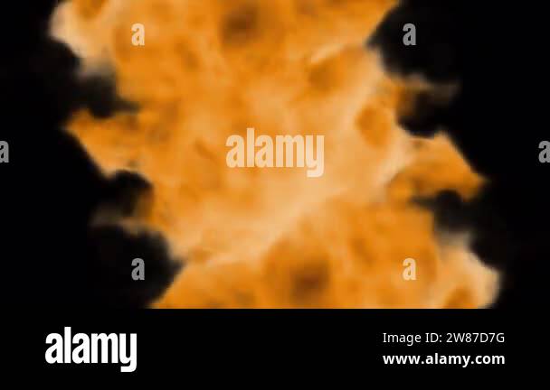 Fire in 4K on transparent background looped animation. Realistic ...