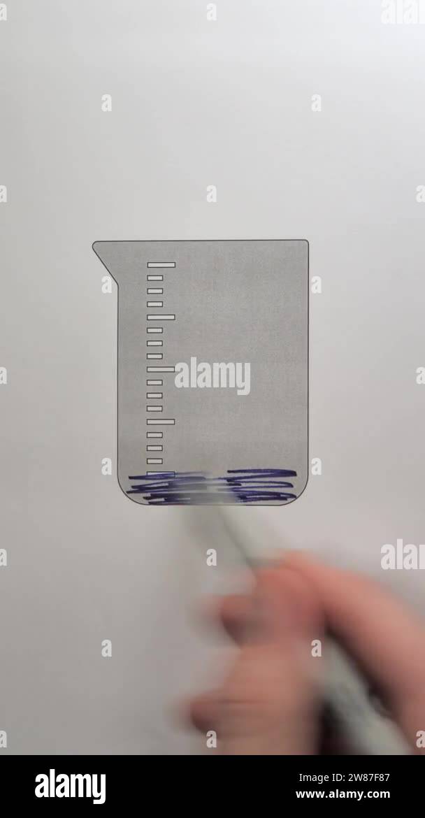 The purple pen used as the indicator of the progress bar Stock Video ...