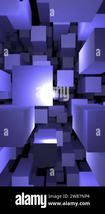 Screen Saver. Screensaver. Cubic tunnel 3D animation. 3D endless tunnel Movement. 3d cubes ...