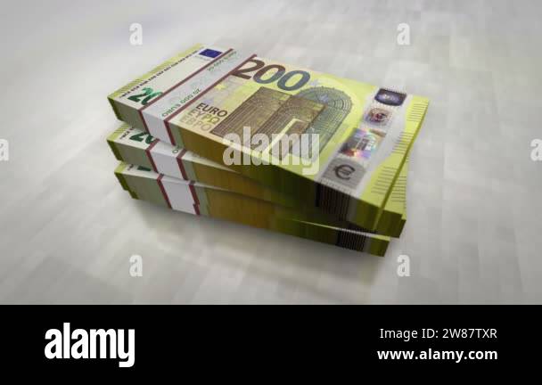 Euro money pile pack. Concept background of economy, banking, business ...
