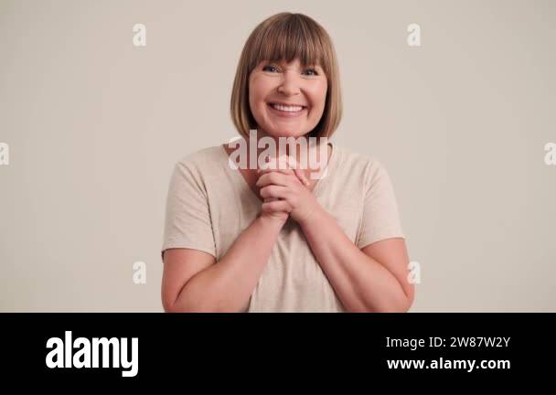 Smiling mature woman bob hairstyle Stock Videos & Footage - HD and 4K ...