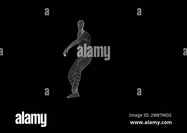 Baseball Pitching. 3D animation. Hologram. Grid texture. Neon lighting ...