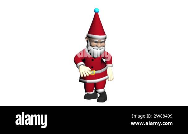 Christmas Santa Claus Dancing.Santa Claus Christmas 3D animation. Santa ...