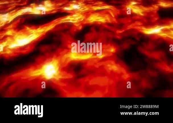 Concept 3-A1 Abstract fluid lava lake background with stream flowing ...
