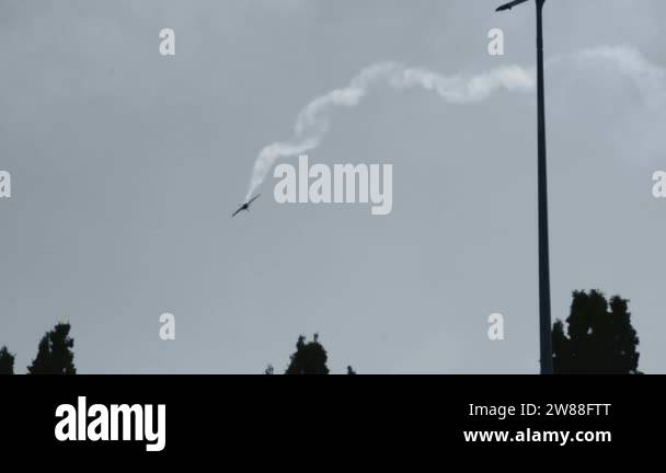 Kiev Ukraine July 2021 Overhead flying aircraft. Aircraft in formation ...
