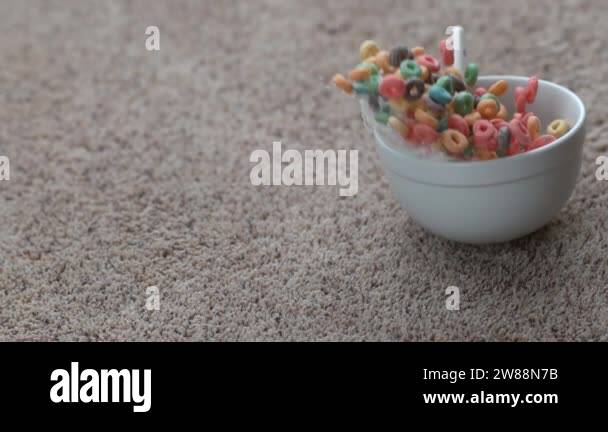 Bowl cereal floor Stock Videos & Footage - HD and 4K Video Clips - Alamy