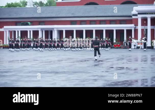 Indian military Academy IMA passing out parade 2021 Stock Video Footage ...